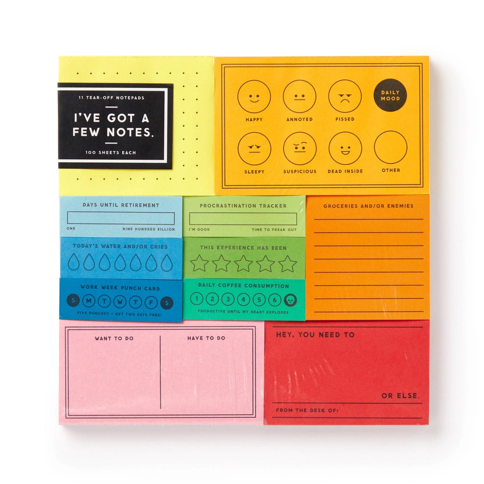 I've Got a Few Notes Notepad Set – Piecework