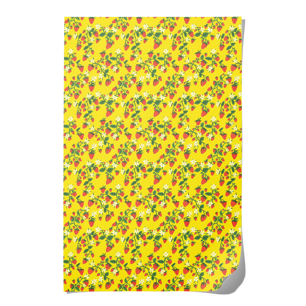 Strawberry Patch Wrapping Paper – Piecework Puzzles