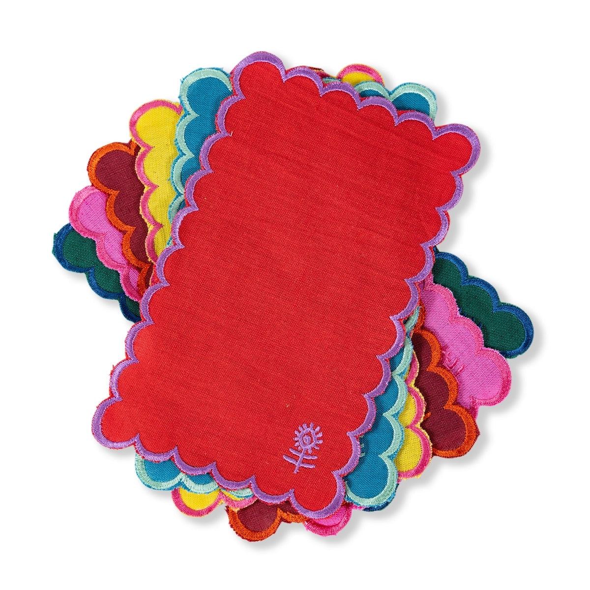 Rainbow Linen Cocktail Napkins, Set of 6 – Piecework Puzzles