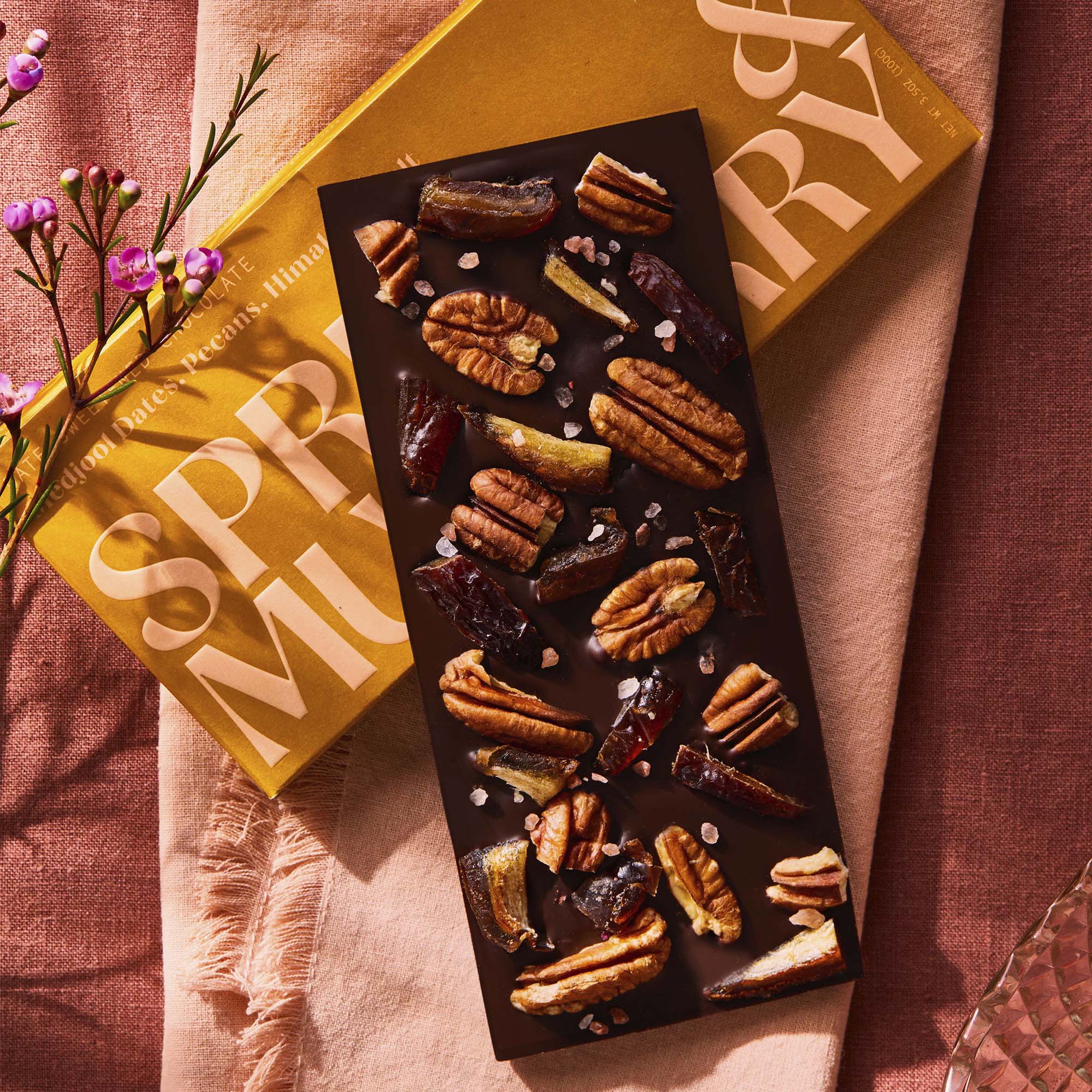 Medjool Date, Pecan, Salt Date-Sweetened Dark Chocolate – Piecework Puzzles