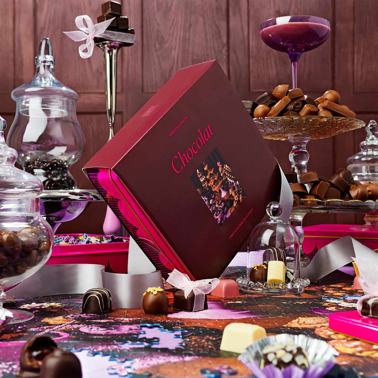 Chocolat - Chocolate Jigsaw Puzzle in Decorative Tin - Piecework